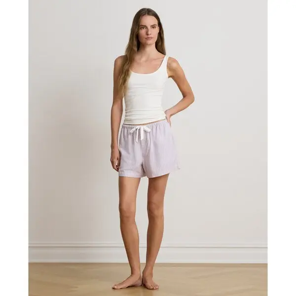 Ralph Lauren Striped Brushed Twill Pj Boxer Short
