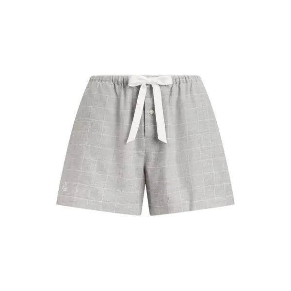 Ralph Lauren Windowpane Brushed Twill Pj Boxer Short