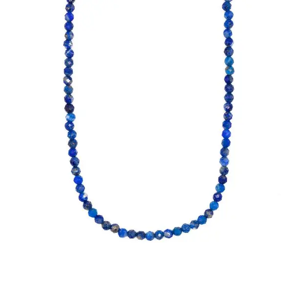 BECKET + QUILL Mini Lapis Beaded Necklace