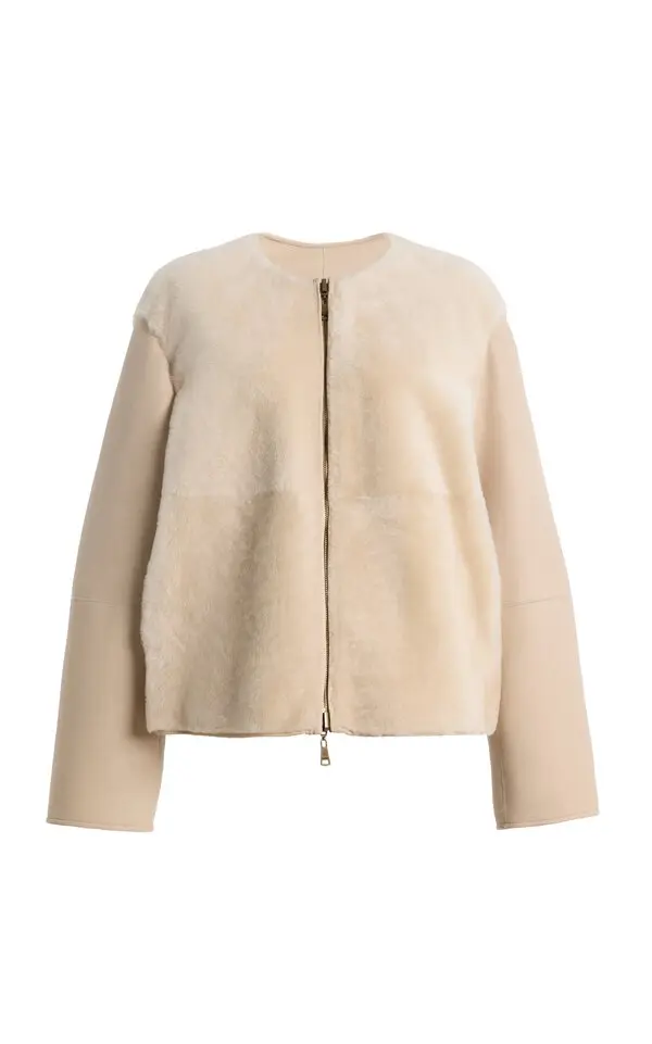 Max Mara Reversible Shearling Short Coat