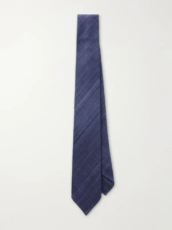 DRAKE'S 7cm Silk Tie - Blue