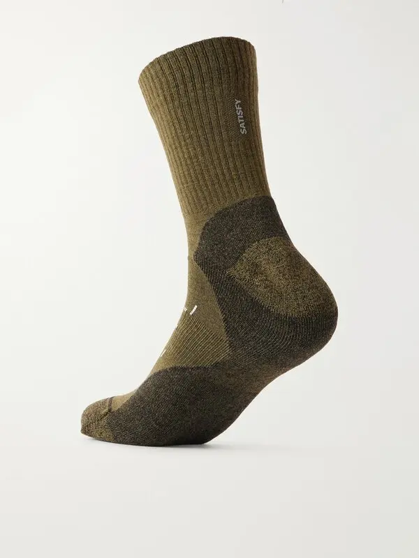 Satisfy Stretch Merino Wool-blend Socks