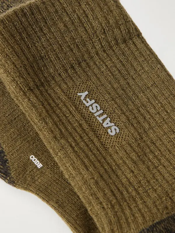 Satisfy Stretch Merino Wool-blend Socks