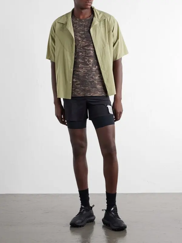Satisfy Embellished Printed Space-o™ Mesh T-shirt