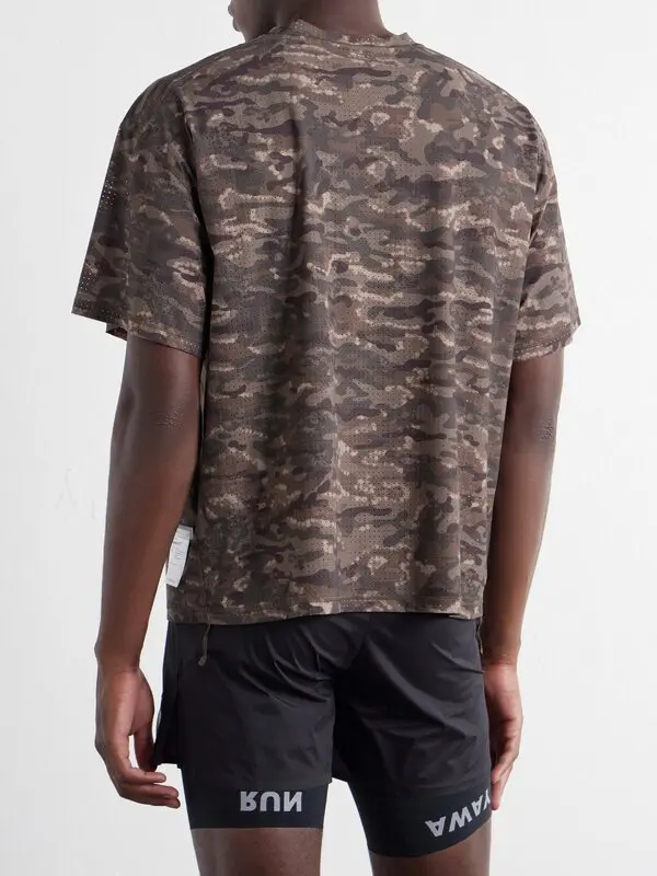 Satisfy Embellished Printed Space-o™ Mesh T-shirt