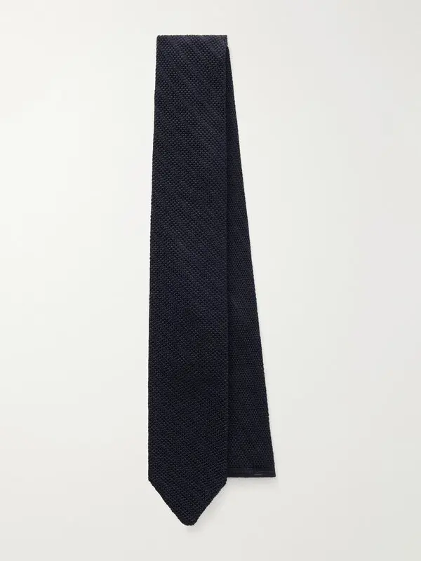 MFPEN 6 Cm Silk-herringbone Tie - Blue