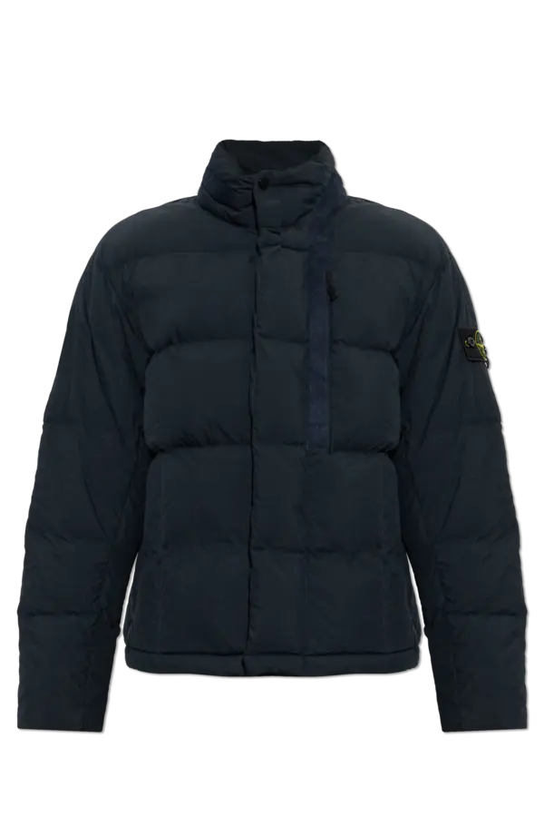 Stone Island Puffer Jacket With Hood - Navy Blue