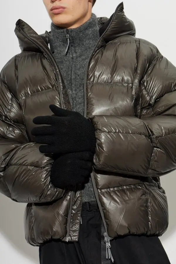 Woolrich Wool Gloves With Sewn-on Logo