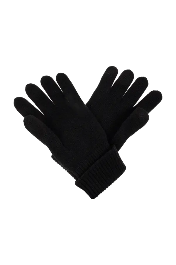 Woolrich Wool Gloves With Sewn-on Logo