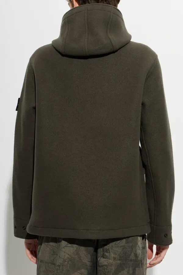 Stone Island Insulated Jacket With Hood - Green