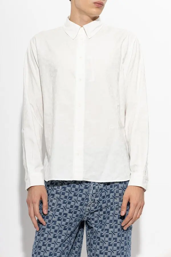 Kenzo Cotton Shirt With Monogram