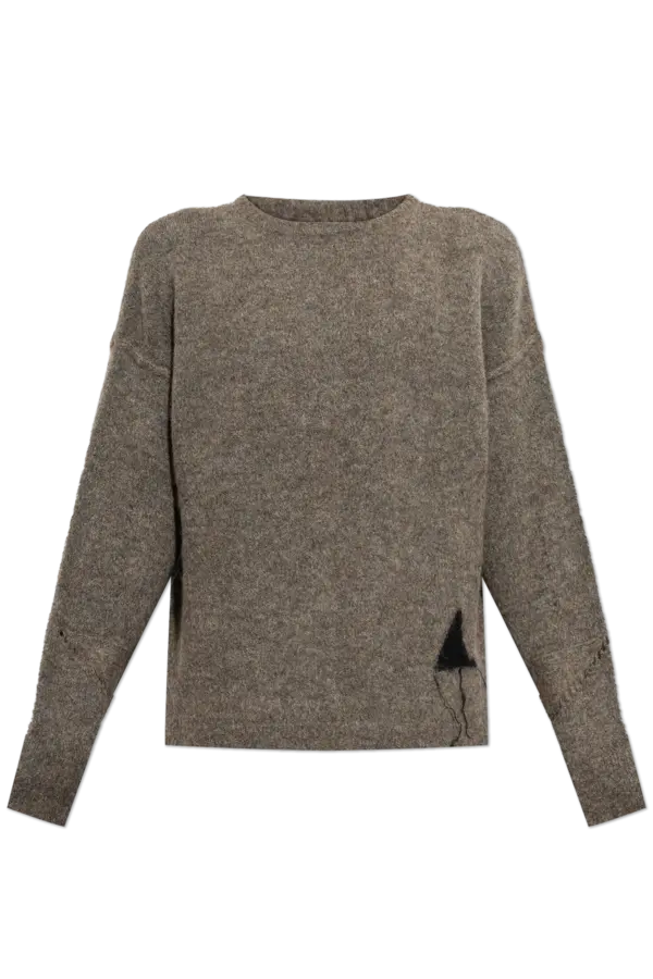 ROA Sweater With Logo - Brown