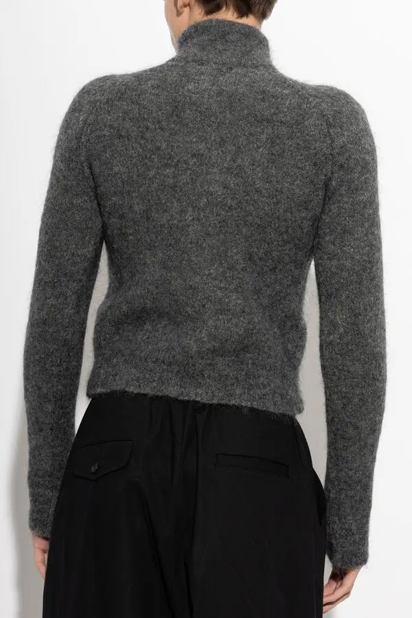 ROA Cardigan With Stand-up Collar