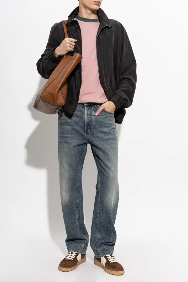 Valentino Garavani Silk Jacket With A Stand-up Collar