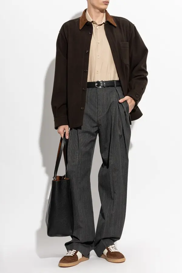 Valentino Garavani Wool Pleated Trousers