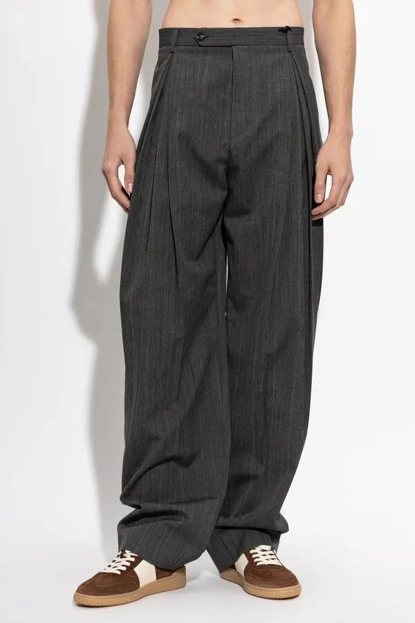 Valentino Garavani Wool Pleated Trousers