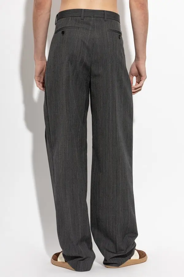 Valentino Garavani Wool Pleated Trousers