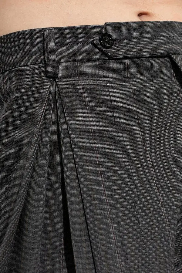 Valentino Garavani Wool Pleated Trousers