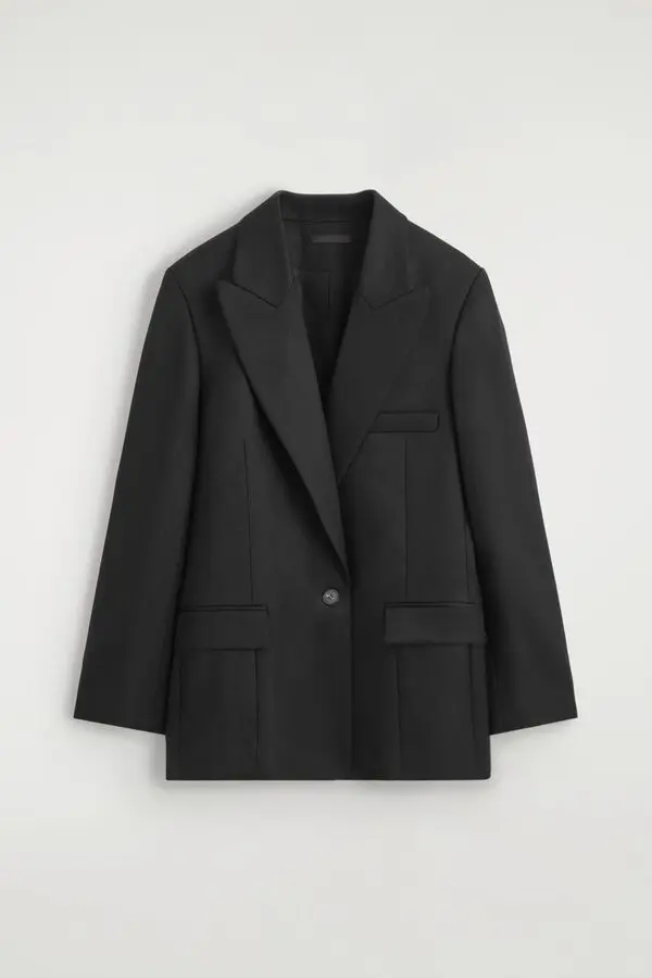 Cos Waisted Tailored Wool Blazer