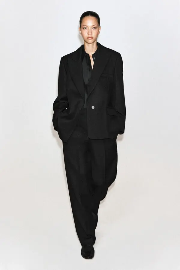 Cos Waisted Tailored Wool Blazer