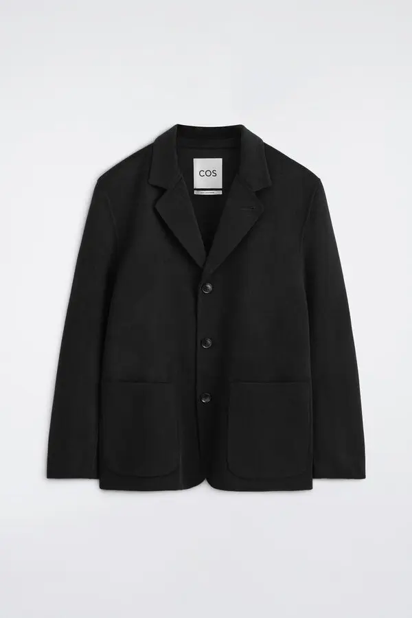 Cos Tailored Double-faced Cashmere Blazer - Black