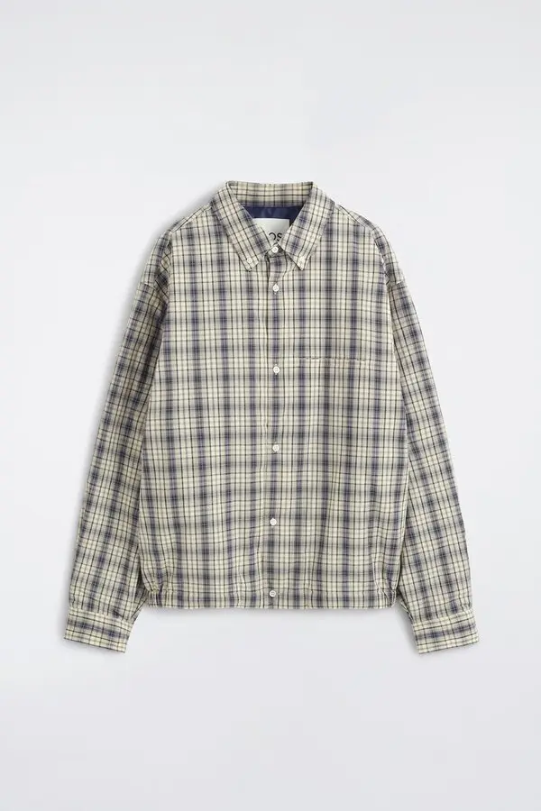 Cos Padded Checked Cotton Overshirt