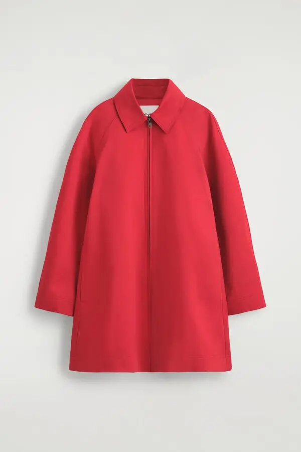 Cos Sculptural Cotton Swing Coat