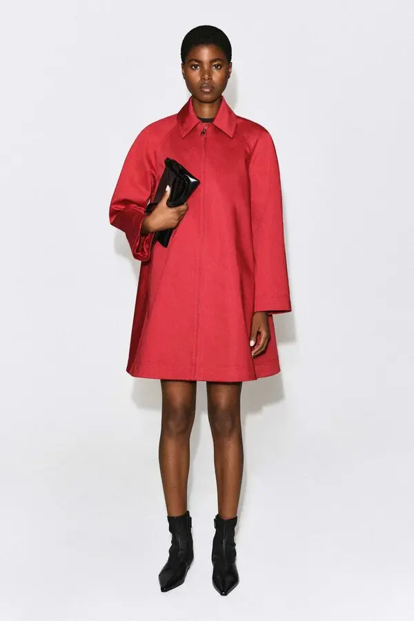 Cos Sculptural Cotton Swing Coat