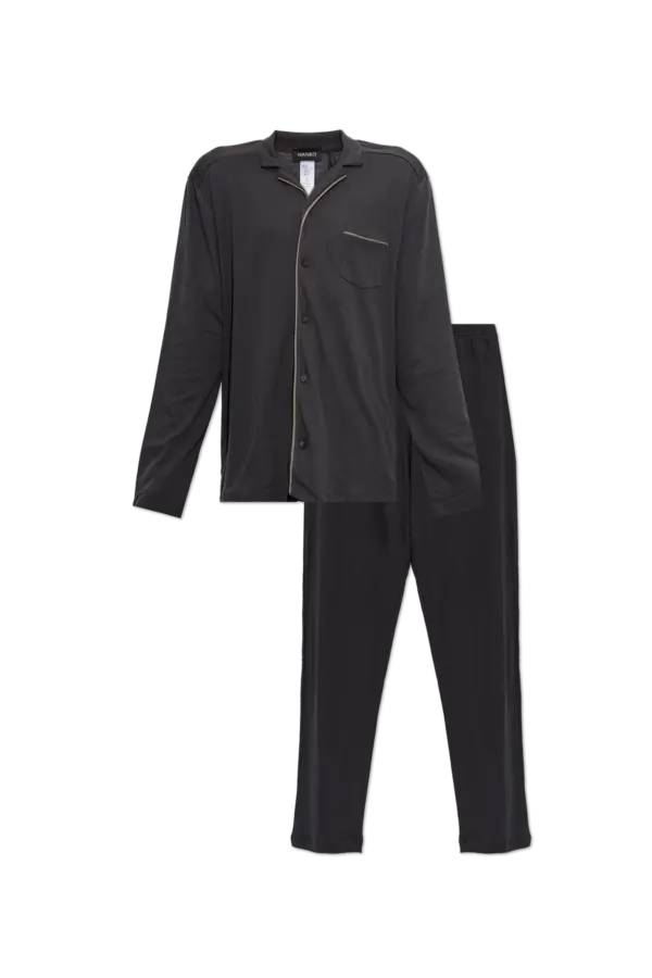 Hanro Two-piece Pyjamas From The ‘night & Day’ Collection - Grey