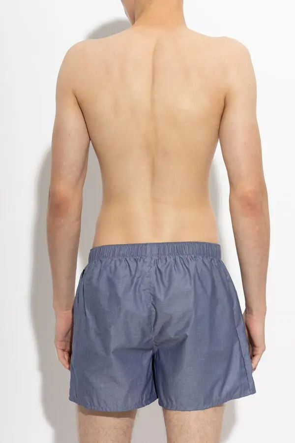 Hanro Cotton Boxers From The ‘fancy Woven’ Collection