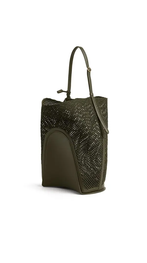 Alaïa Le Hip Large Mesh Bucket Bag