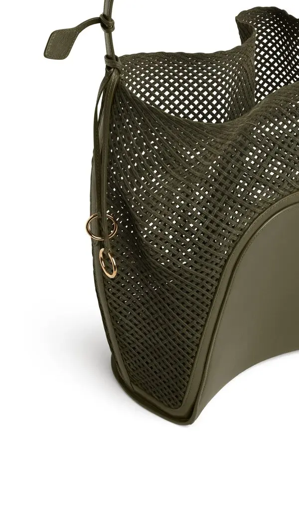 Alaïa Le Hip Large Mesh Bucket Bag