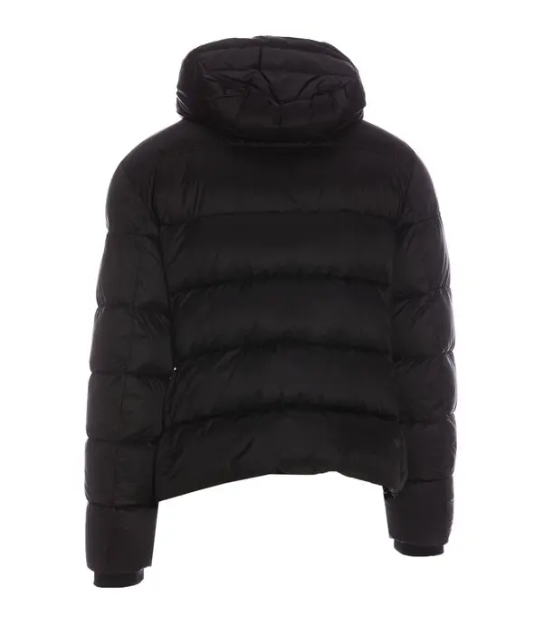 MOORER Brett-sh Hooded Zipped Down Jacket - Black