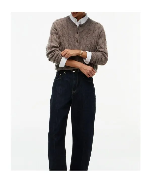 Tommy Hilfiger Crew Neck Cableknit Cardigan