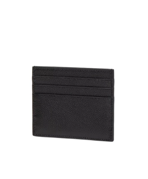 Fendi Ff Card Holder Full-grain Leather Card Holder