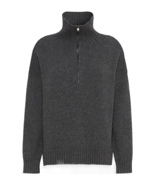 Max Mara Half-zipped Long-sleeved Jumper