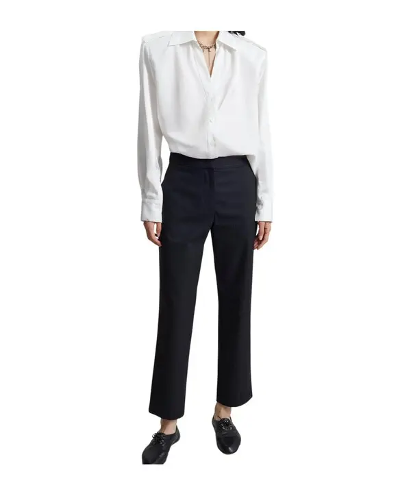 THE FRANKIE SHOP Jet Pinstripe-tailored Trousers