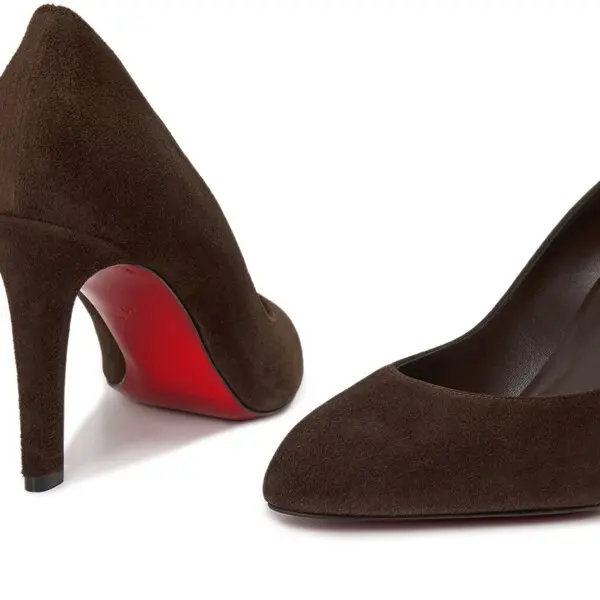 CHRISTIAN LOUBOUTIN Suede Slipon Pumps