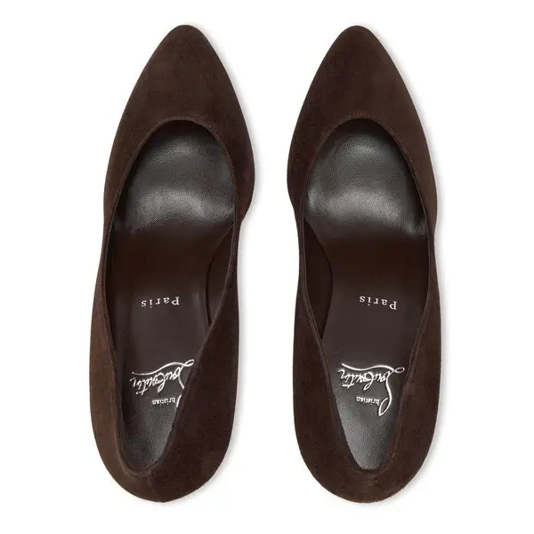 CHRISTIAN LOUBOUTIN Suede Slipon Pumps