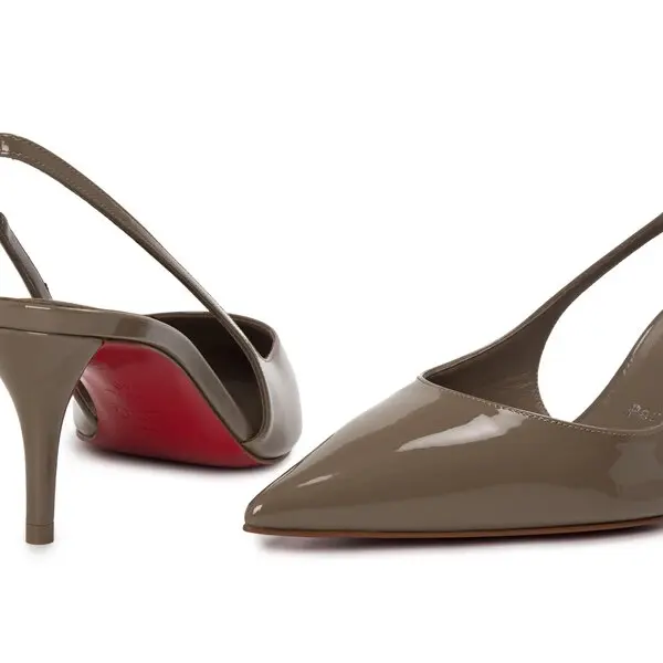 CHRISTIAN LOUBOUTIN Patentleather Pointedtoe Slingback Heels
