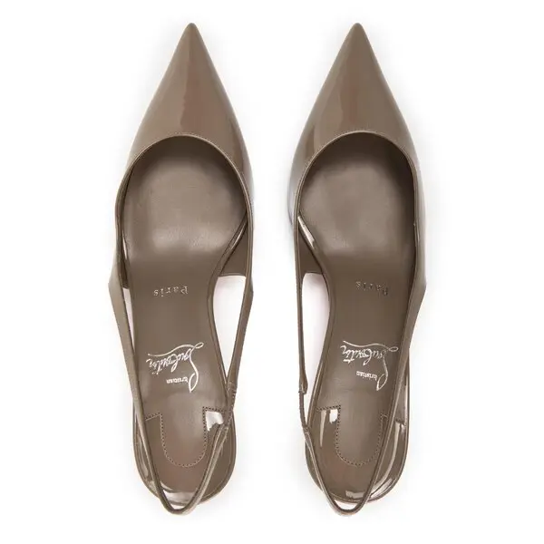 CHRISTIAN LOUBOUTIN Patentleather Pointedtoe Slingback Heels