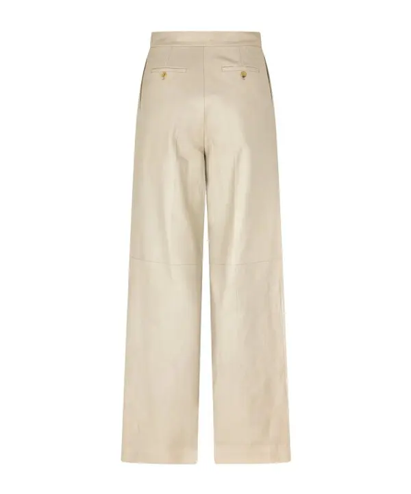 Gucci Leather Wideleg Trousers