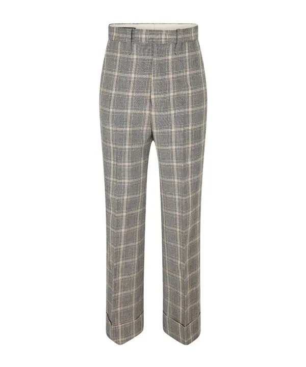 Gucci Check Straightleg Trousers