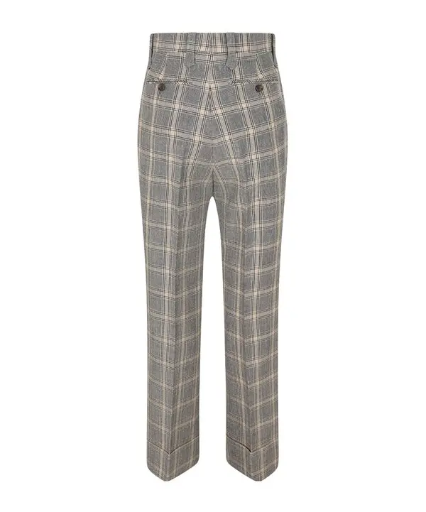 Gucci Check Straightleg Trousers