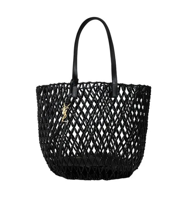 Saint Laurent Diamondwoven Tote Bag