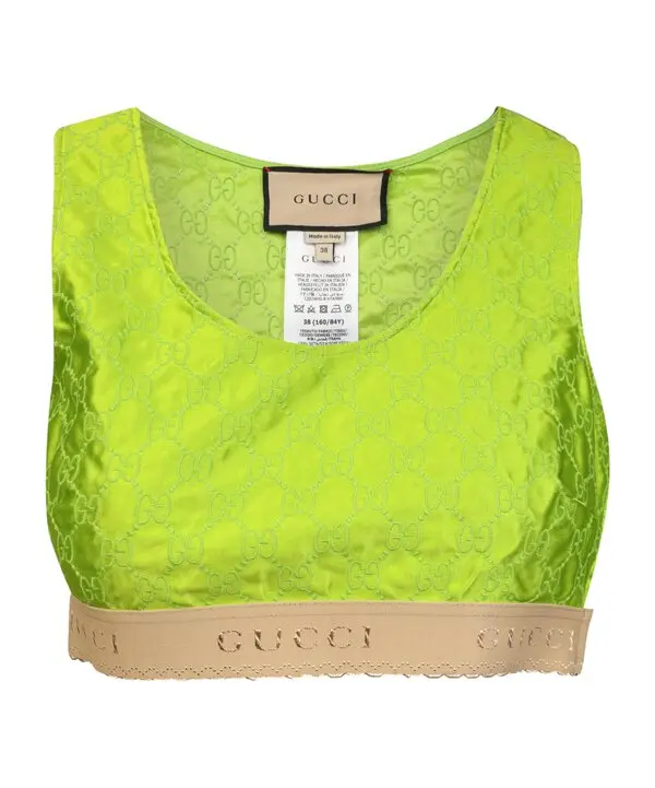 Gucci Jacquard Cropped Camisole - No