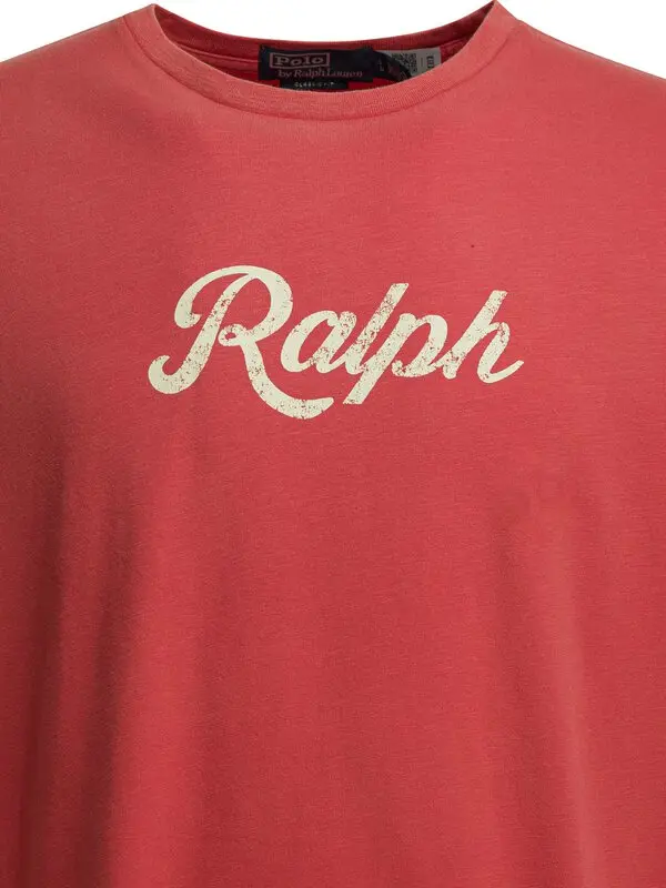 Polo Ralph Lauren Logo Printed Crewneck T-shirt - Red