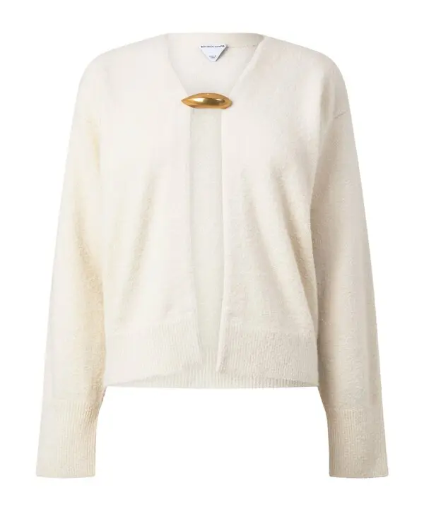 Bottega Veneta Vneck Knit Cardigan - No