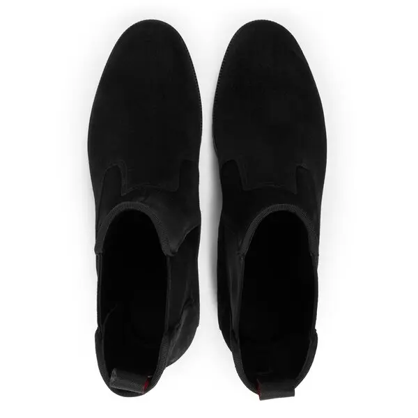 CHRISTIAN LOUBOUTIN Suede Chelsea Ankle Boots