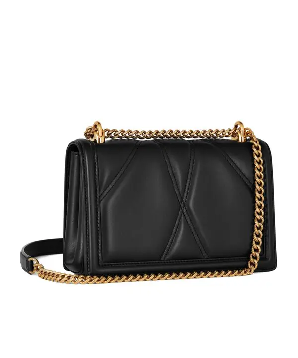 Dolce & Gabbana Quilted Leather Chain Crossbody Bag